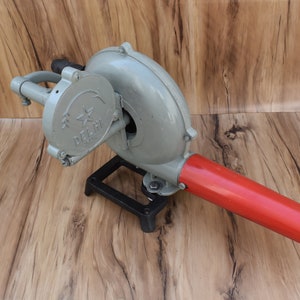 Vintage Style Blacksmith Aluminium Hand Blower Crank Forge Air Blower ...