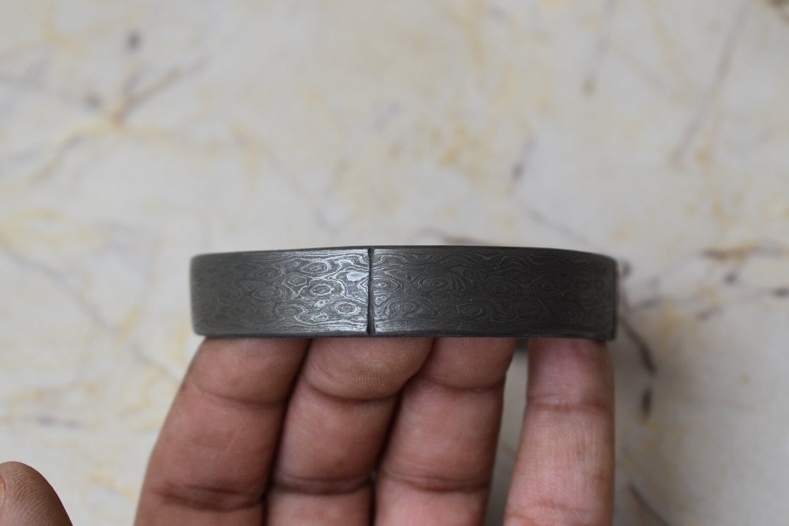Rare Damascus Bracelet Hand Forged Damasteel Bracelets Men - Etsy