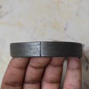 Rare Damascus Bracelet Hand Forged Damasteel Bracelets Men Women Cuff ...