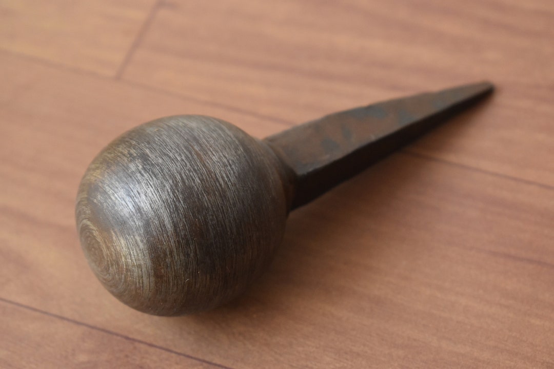 Vintage Iron Ball Anvil Blacksmith Hardy Tool Stake Mashroom Anvil Tool ...