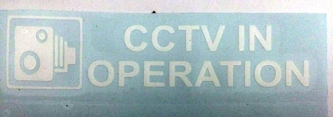 2 X Cctv in Operation Stickers for Inside or Outside for Home or Car - Etsy