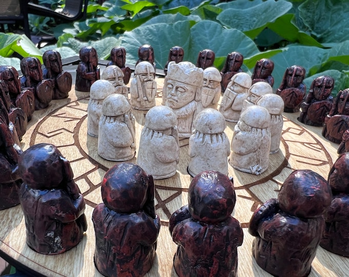 Viking Resin Hnefatafl / Tafl Game Pieces Only - Not the Game Board - Etsy