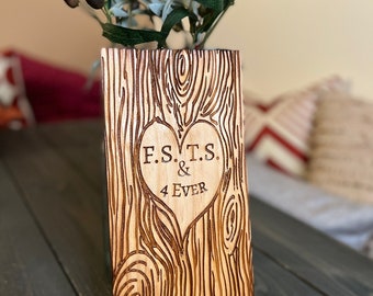 Initials on Tree | Etsy