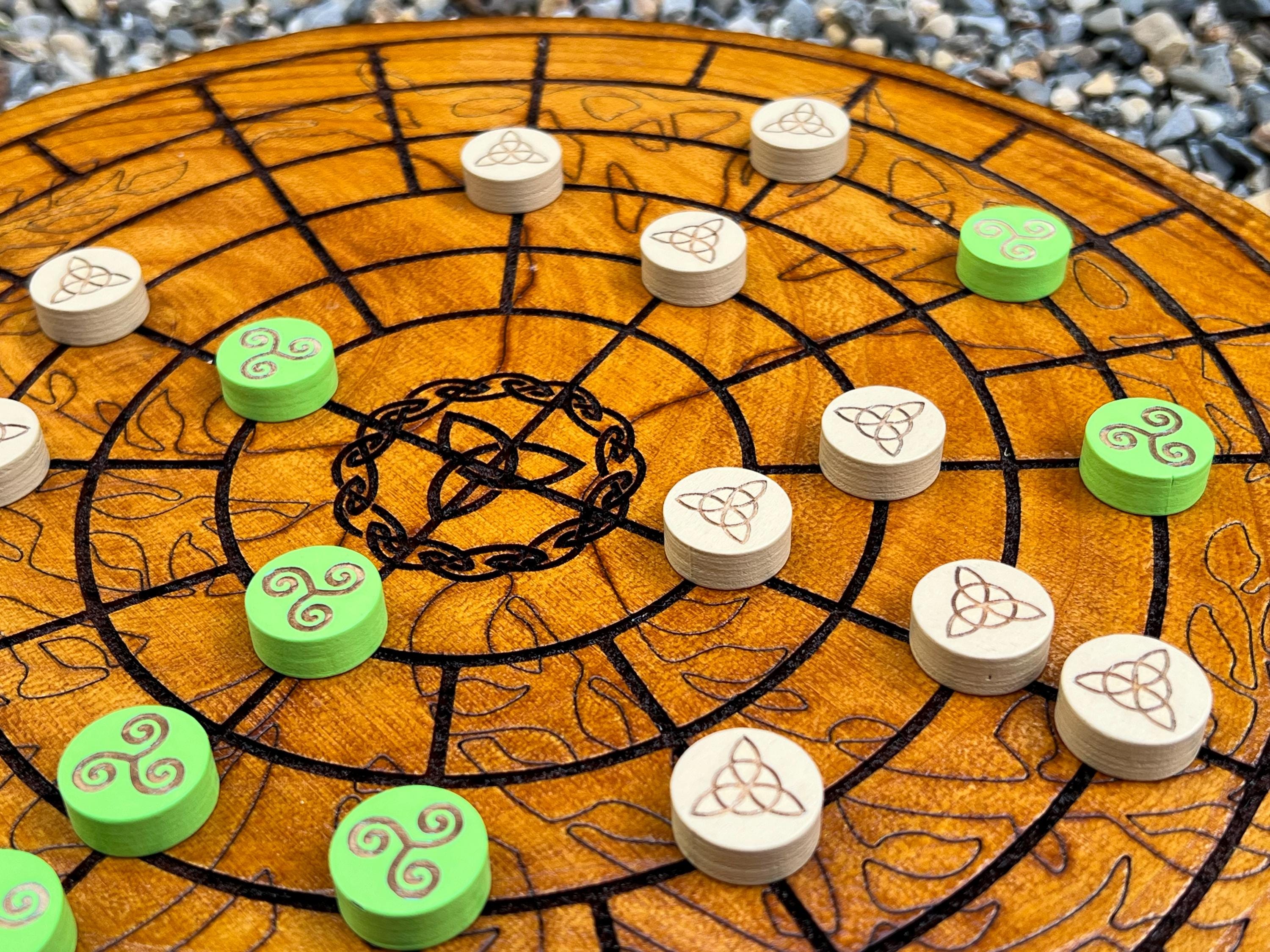 Fidchell | Ancient Celtic Irish Board Game | New Pieces - Etsy