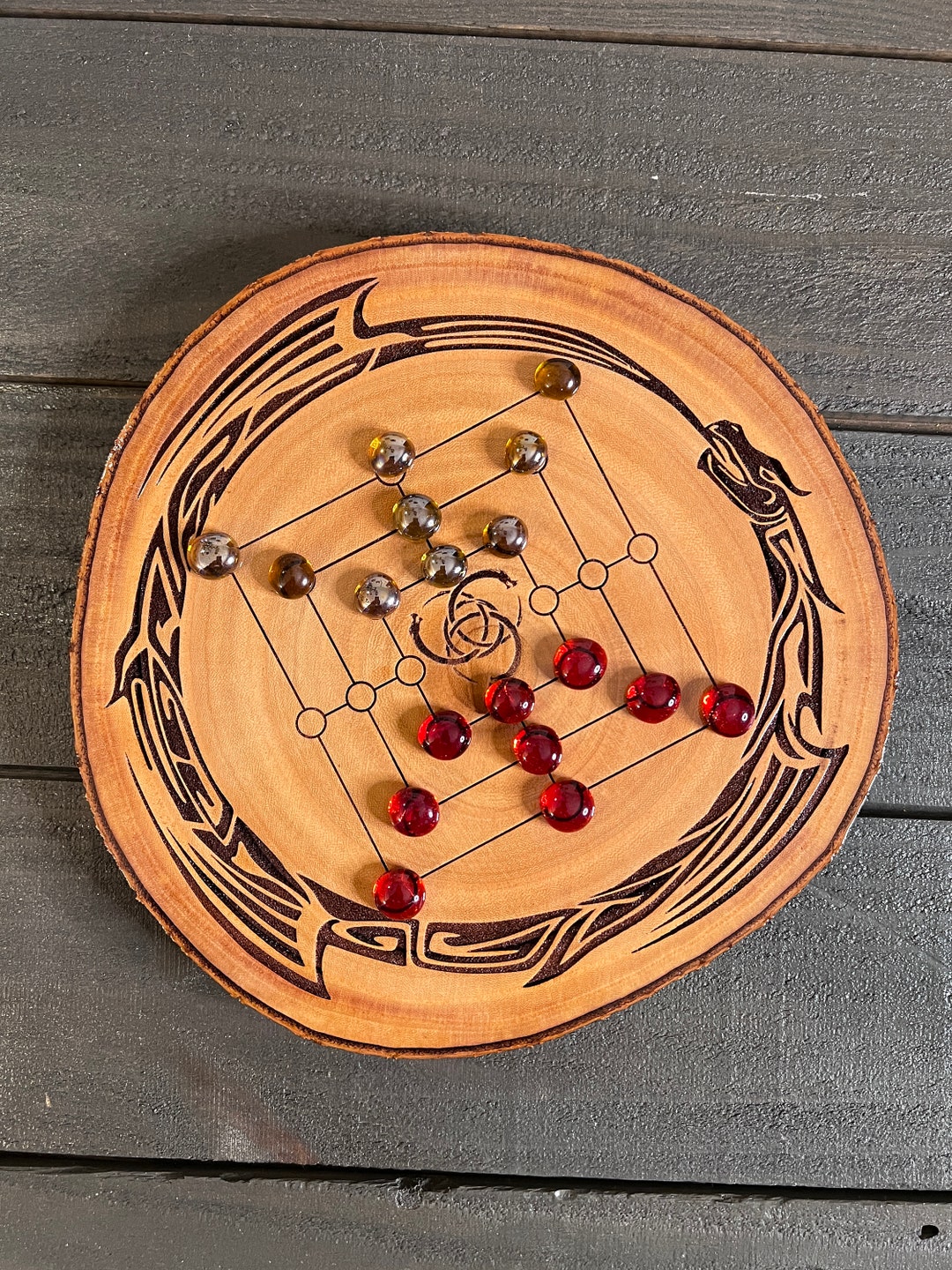 Nine Men's Morris | Ancient Roman Board Game | Mills | Merelles - Etsy