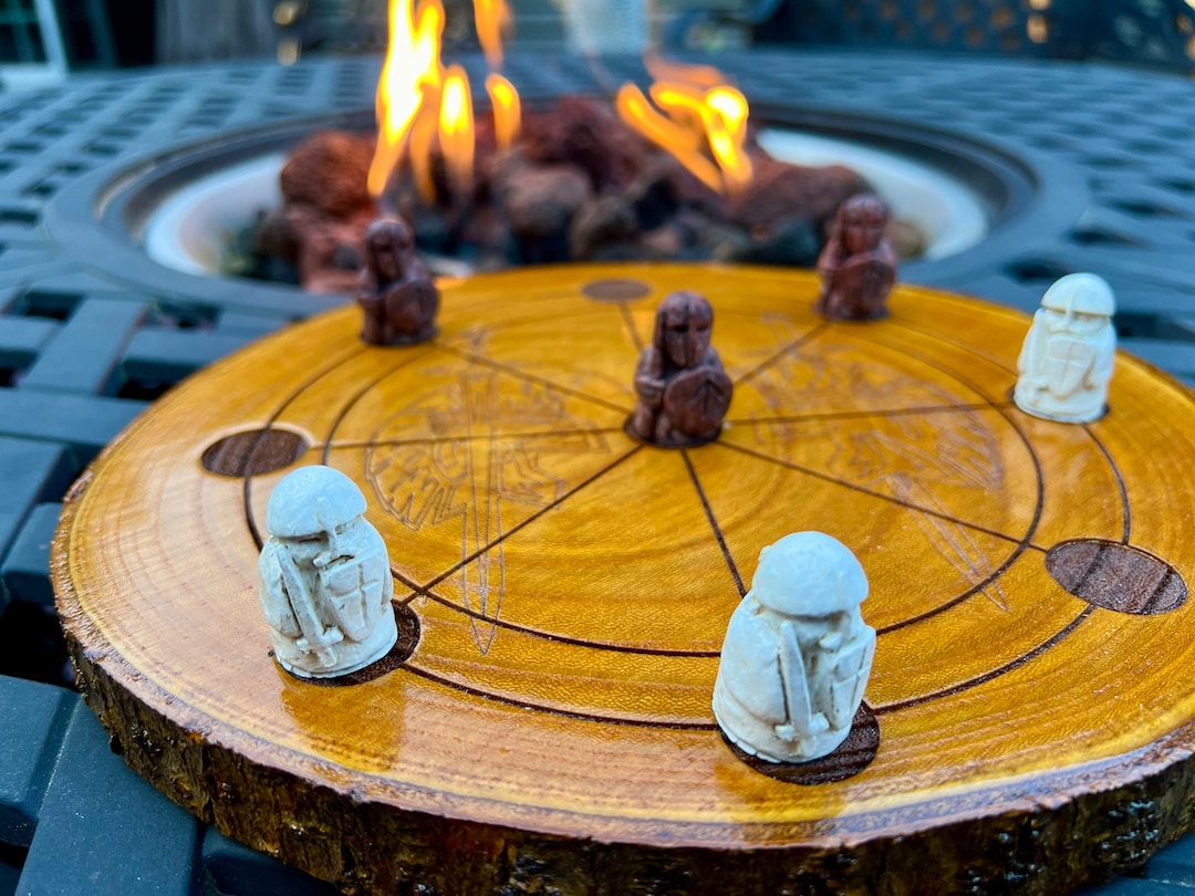 ROTA - "three Peebles" - Roman Tic Tac Toe (without the Tie) Board Game ...