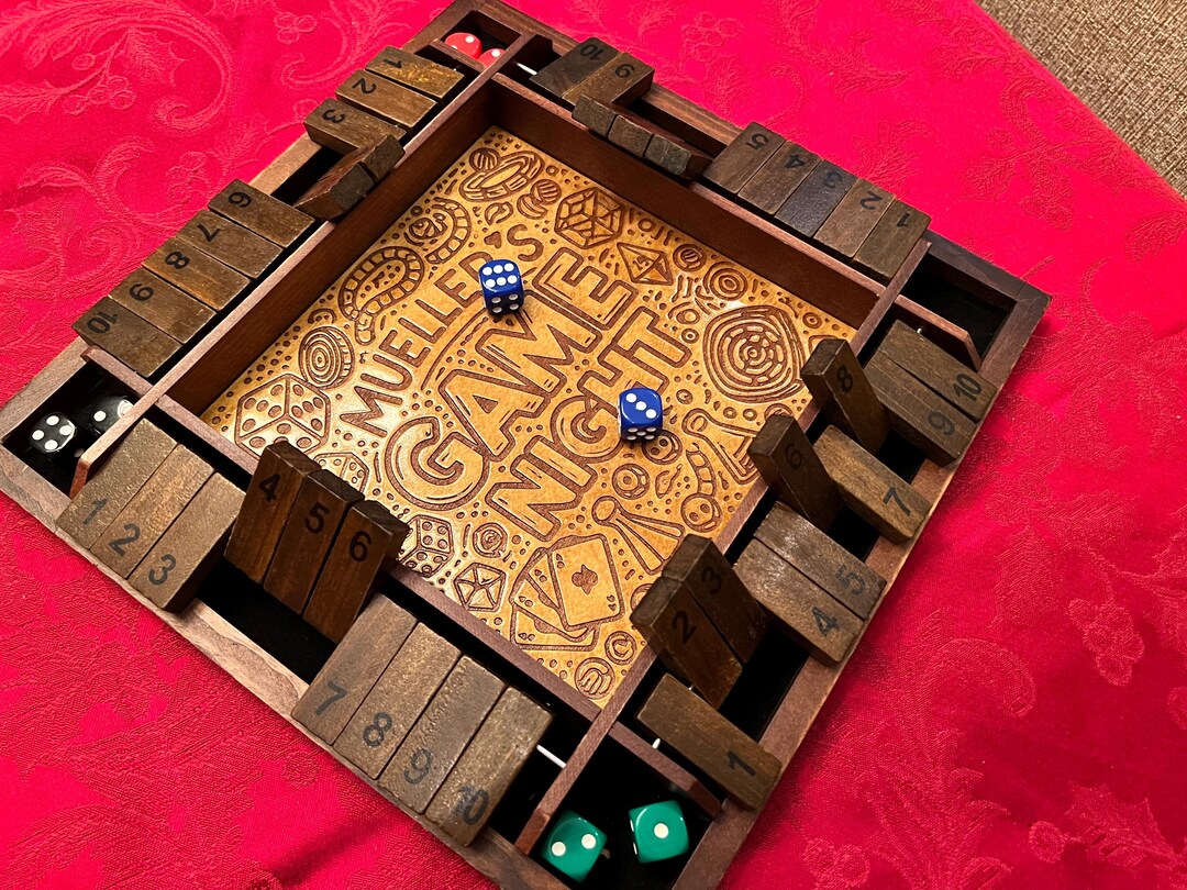 Shut the Box Board Game - Personalized Playing Zone - Etsy