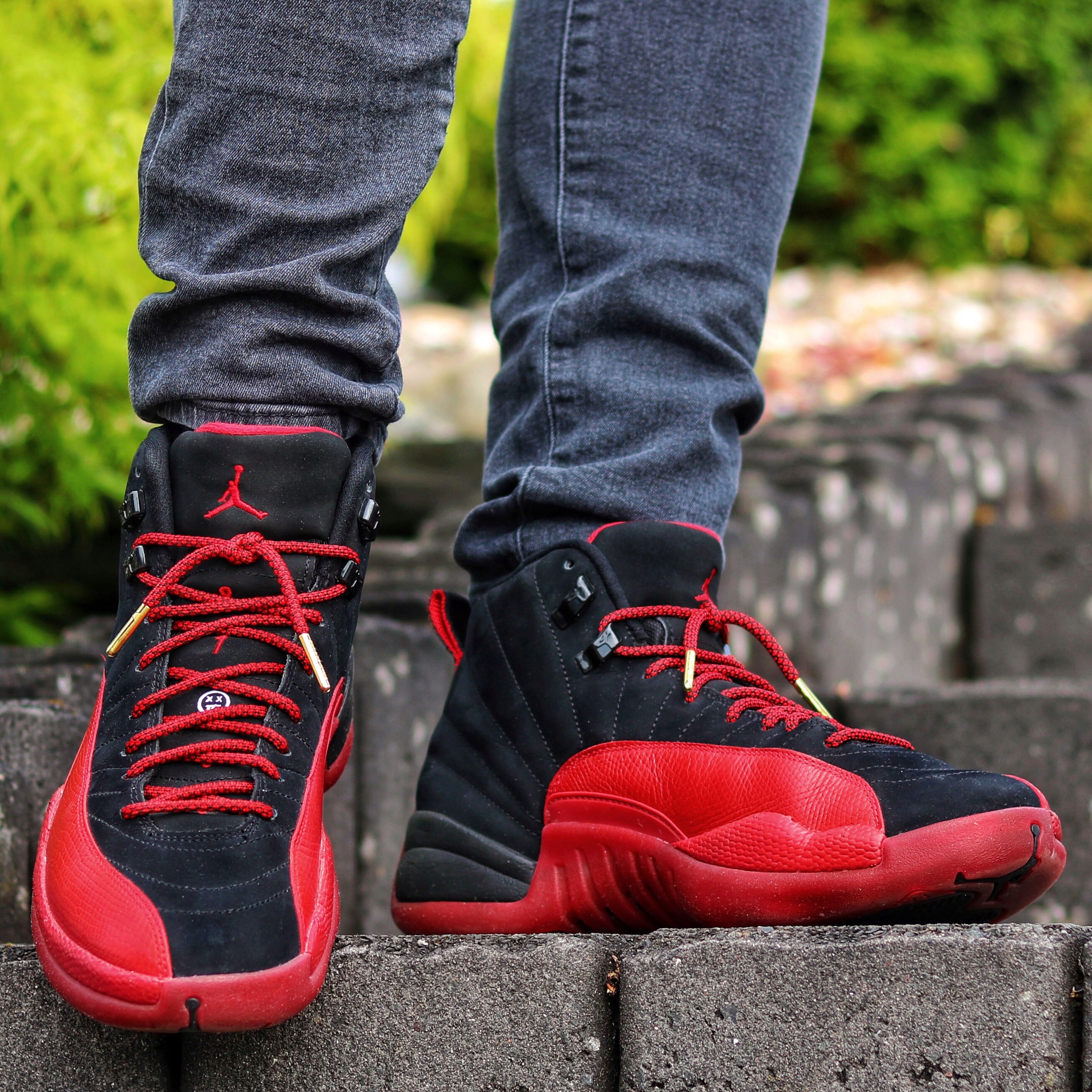 Luxury Rope Red Black Shoelaces With Gold Metal Tips by Loop - Etsy