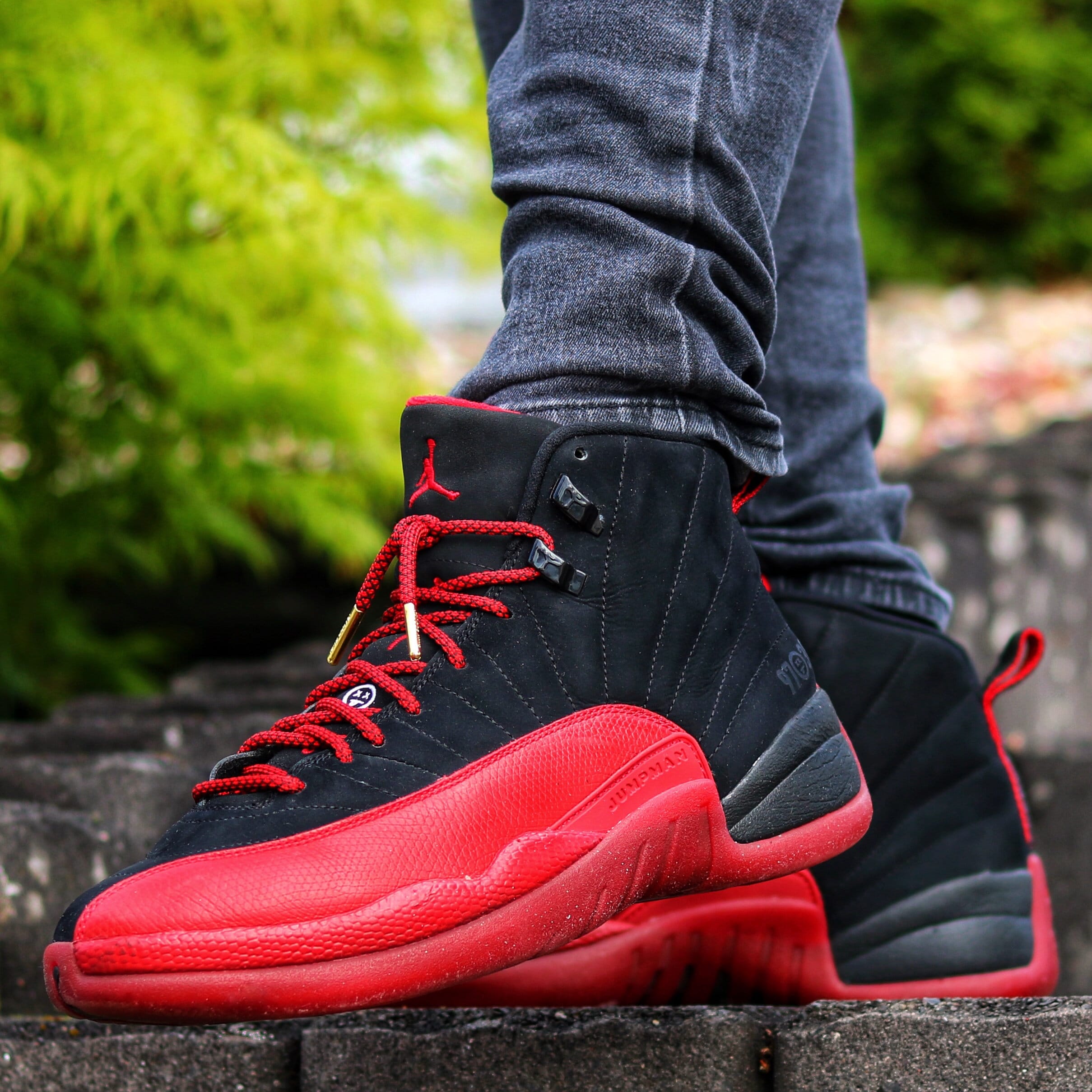 Luxury Rope Red Black Shoelaces With Gold Metal Tips by Loop - Etsy