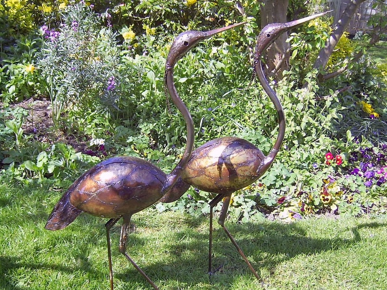 Crispen Heron Garden Ornament Sculpture - Etsy