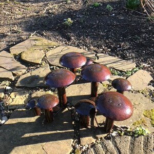 Recycled Metal Mushroom Garden Sculpture: Fair Trade African Art - Etsy