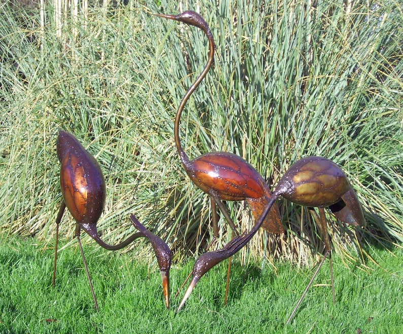 Crispen Heron Garden Ornament Sculpture - Etsy
