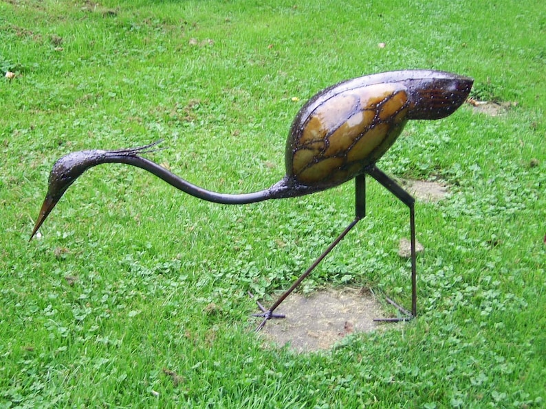 Crispen Heron Garden Ornament Sculpture - Etsy