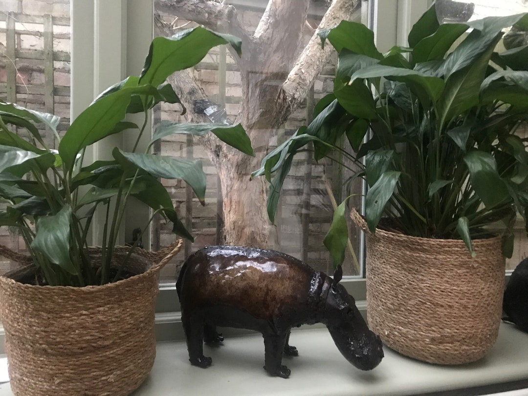 Recycled Metal Hippo Garden Sculpture: Fair Trade Zimbabwean Art - Etsy