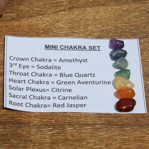 Mini Chakra Stones, Polished Crystals, Stones, Meditation Stones ...