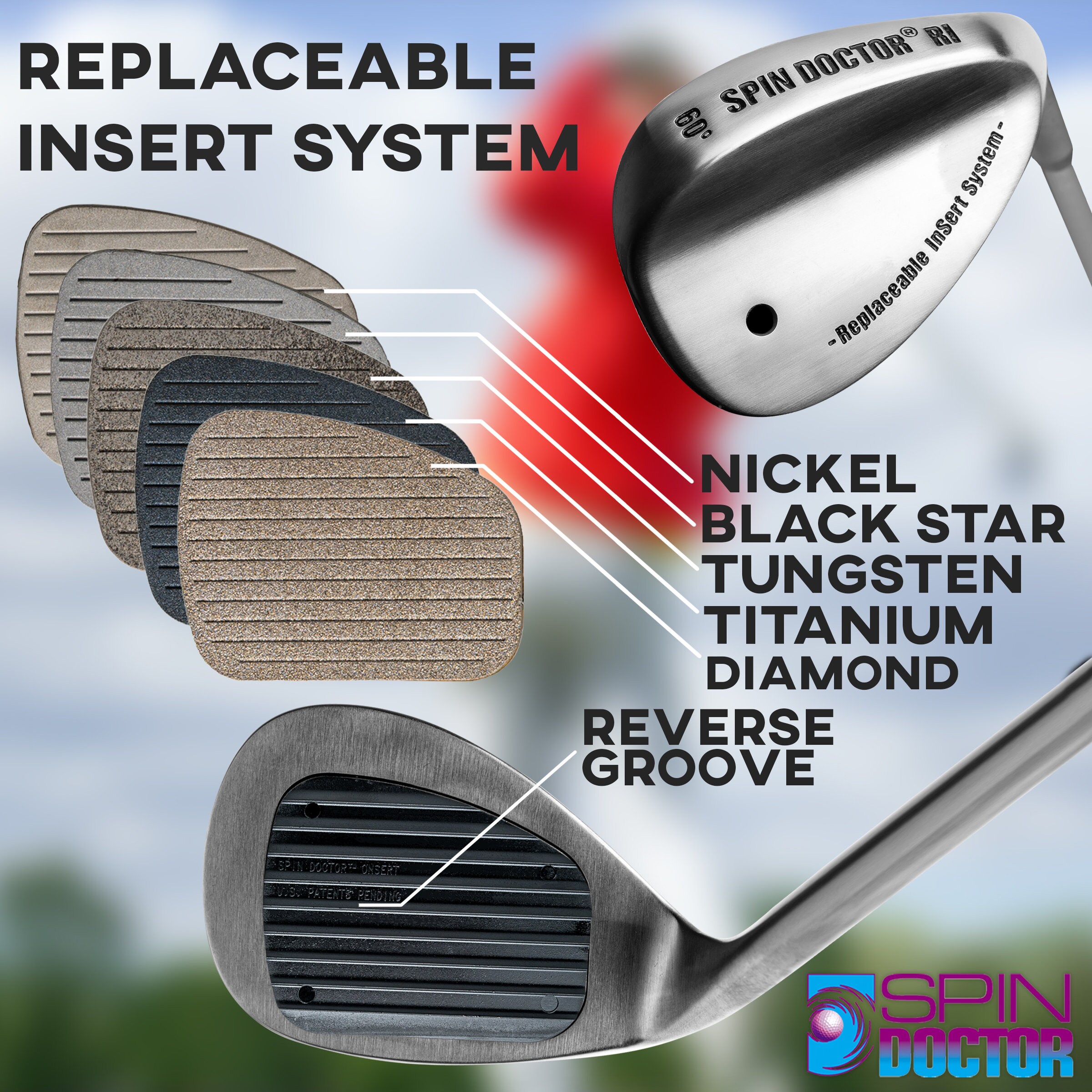 Spin Doctor RI Golf Wedge New 52 Degree Pitching Wedge 56 Degree Sand ...