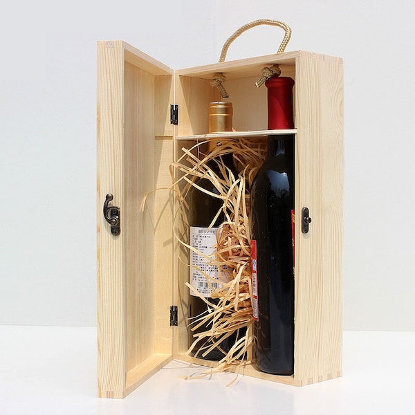 Wooden Wine Box - Etsy