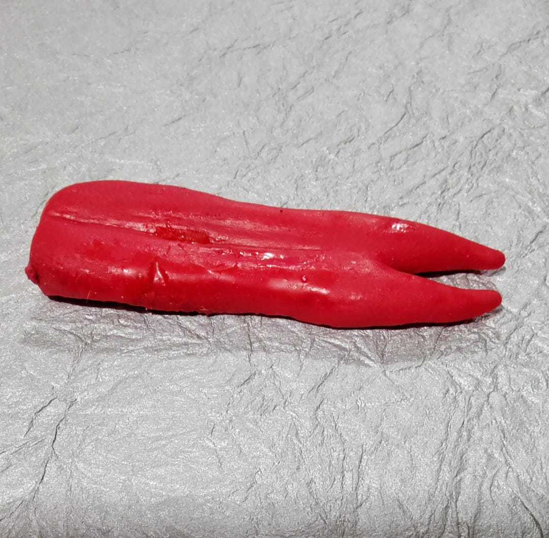 Factory Second RED Lifelike Life Size Extra Long 5 Human Forked Lizard ...