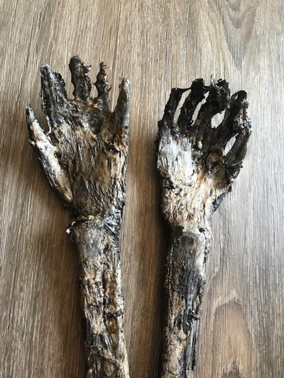 Burned Corpse Arms Realistic Hand Made Lifelike Life Size Zombie Horror ...