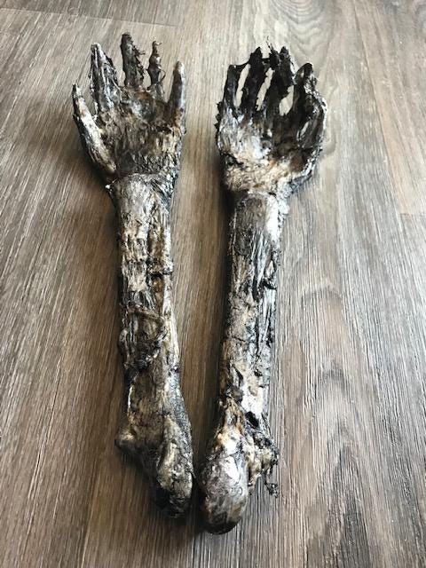 Burned Corpse Arms Realistic Hand Made Lifelike Life Size Zombie Horror ...