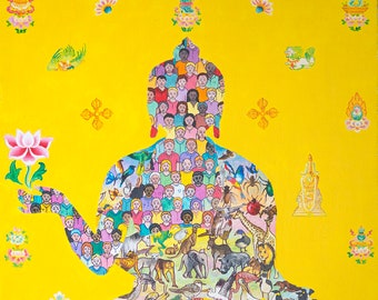 Deities by Karma Phuntsok Buddhist Contemporary Art Tibetan | Etsy