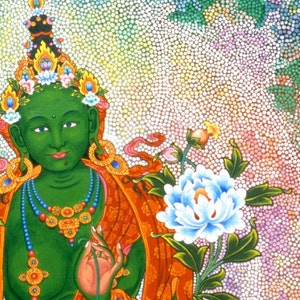 Green Tara by Karma Phuntsok, Thangka Art, Contemporary, Buddhist Art ...