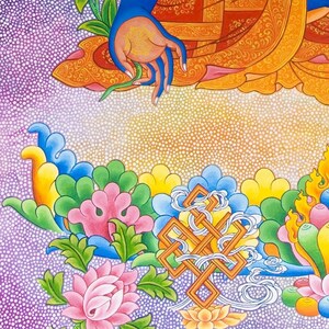 Medicine Buddha by Karma Phuntsok, Healing, Thangka Art, Contemporary ...