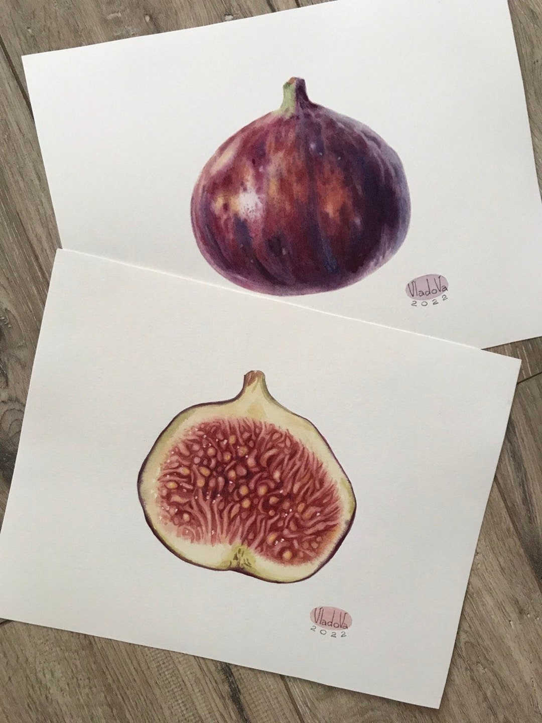 Figs Watercolor Painting Original Watercolor Original - Etsy