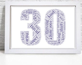 Number Word Art - Etsy