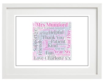 Teaching Assistant Word Art - Etsy