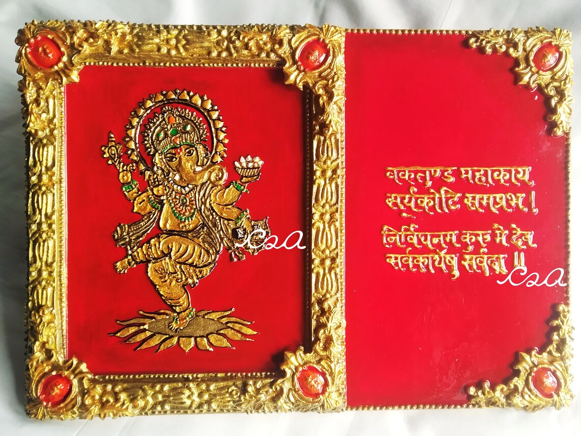 Buy Lord Ganesh Frame Ganesha Wall Hanging Indian God Art Online in ...