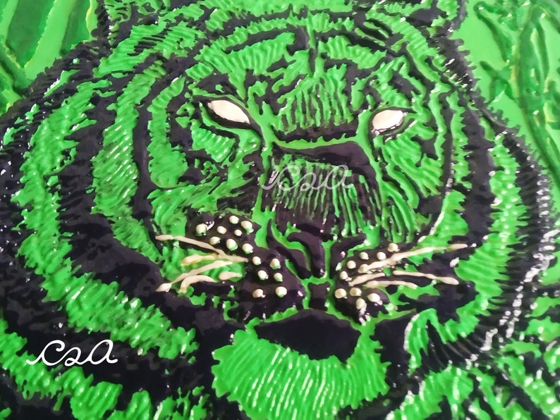 Buy Tiger 3D Wall Art, Big Cat Wall Decor, 3D Animal Wall Decor, Wild ...