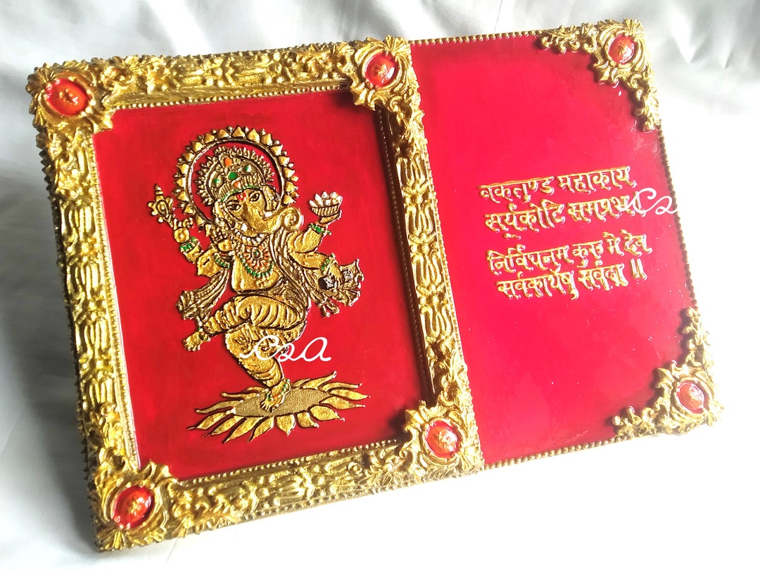 Buy Lord Ganesh Frame, Ganesha Wall Hanging, Indian God Art, Ganesha ...