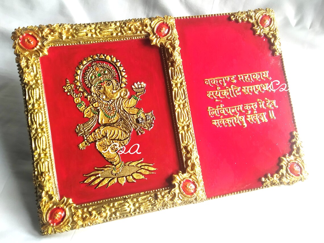 Buy Lord Ganesh Frame Ganesha Wall Hanging Indian God Art Online in ...
