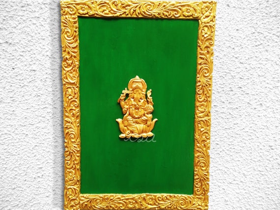 Lord Ganesh Frame Large Indian Decor Indian Contemporary - Etsy