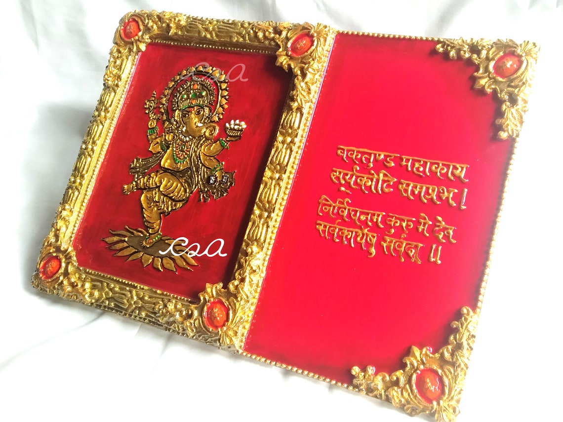 Buy Lord Ganesh Frame Ganesha Wall Hanging Indian God Art Online in ...