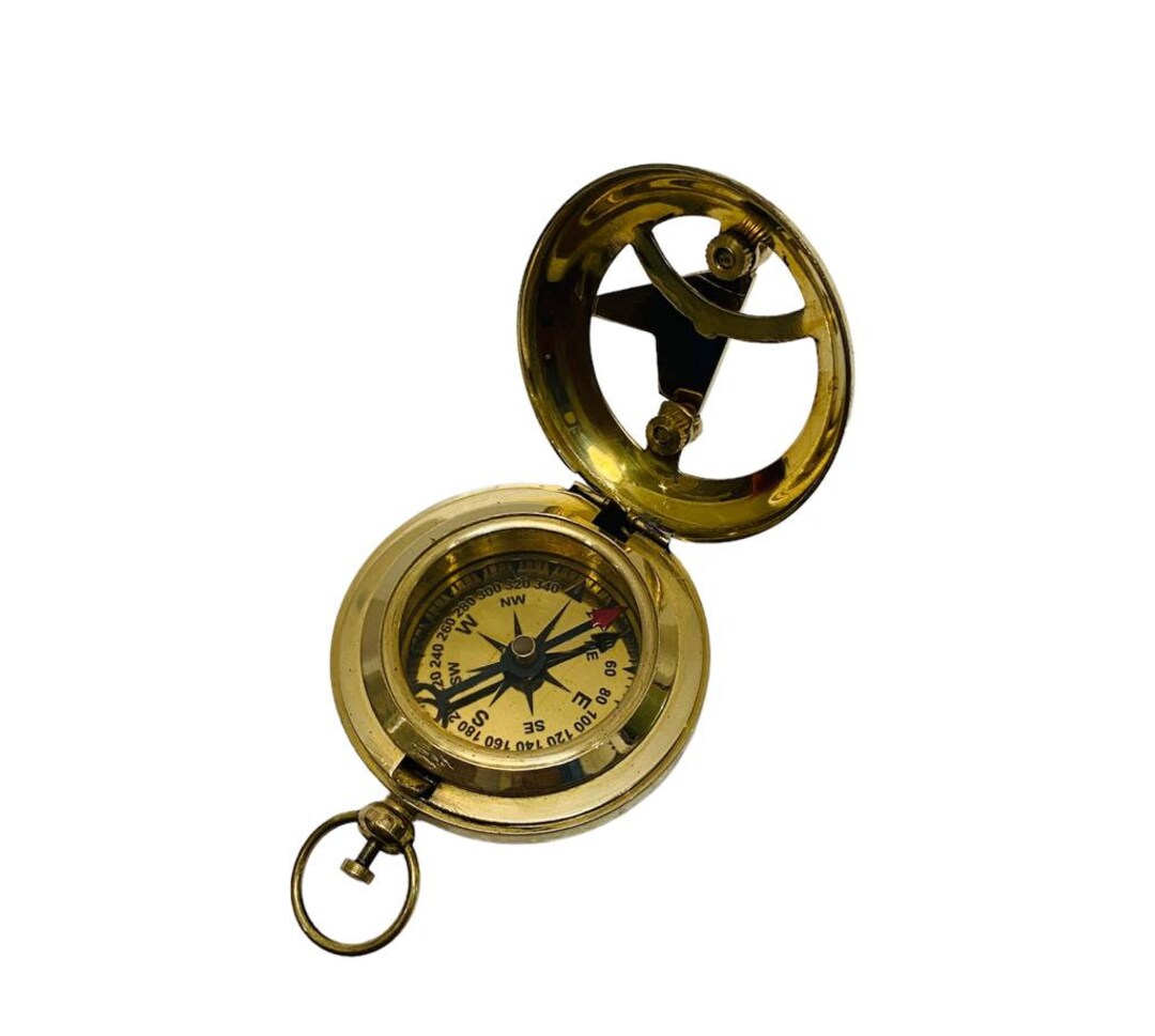Maritime Handmade Push Button Compass Vintage Working Pocket Compass - Etsy
