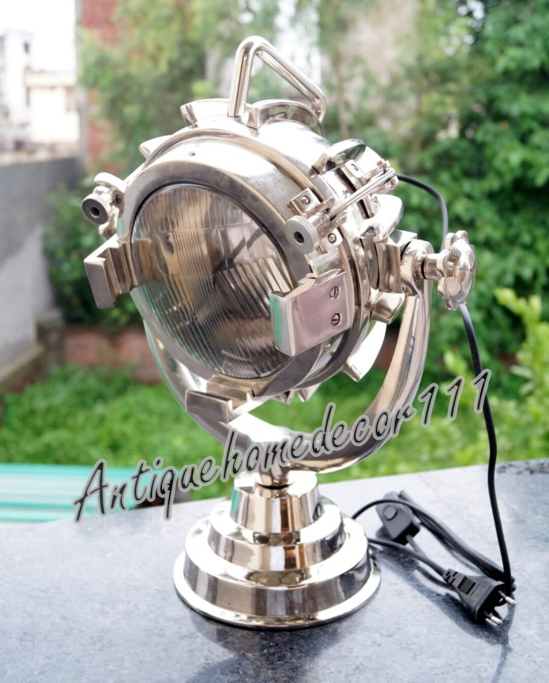 Brass Study Table Lamp Search Light Spotlight Nautical Lamp - Etsy