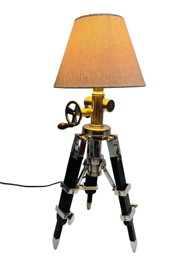 Nautical Wooden Tripod Stand Antique for Telescope Shade Lamps - Etsy