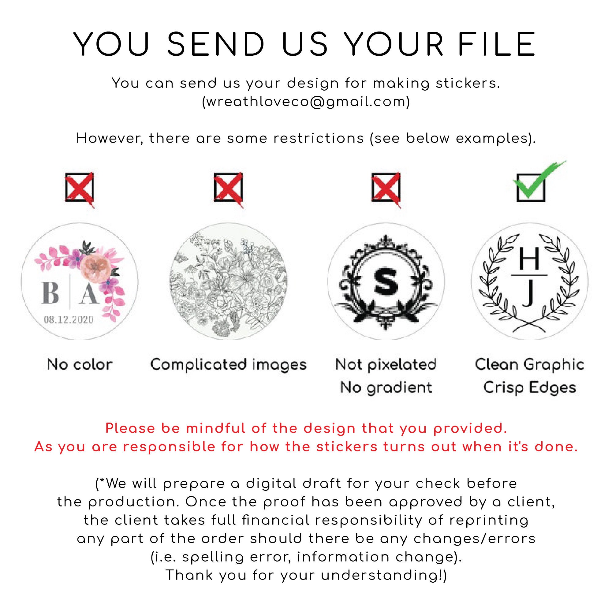 Custom Made Stickers/labels, Black and White Seal Stickers, Business ...