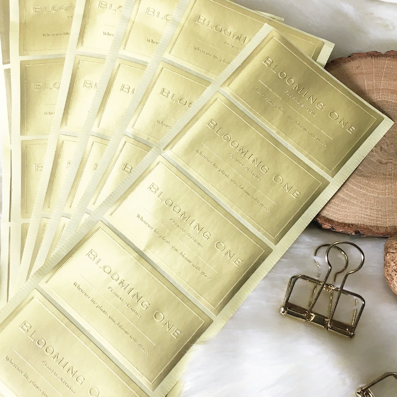 3cm_custom Made Gold/silver Embossed Raised Sticker/label - Etsy