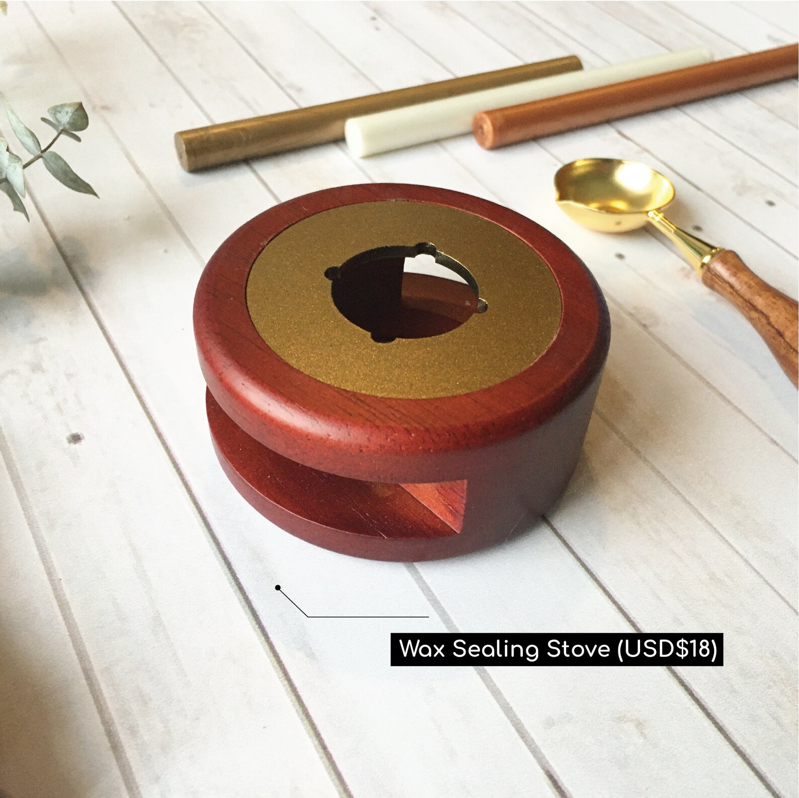Wax Sealing Tools - Wax Sealing Stove - Brass Wax Spoon - Candle Holder ...