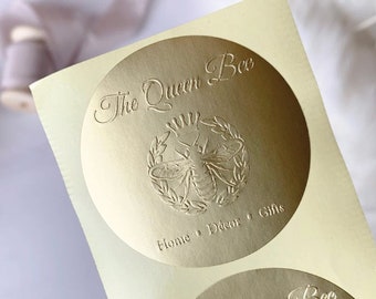 Silver Foil Embossed Stickers, Embossed Raised Sticker/label, Embossing ...