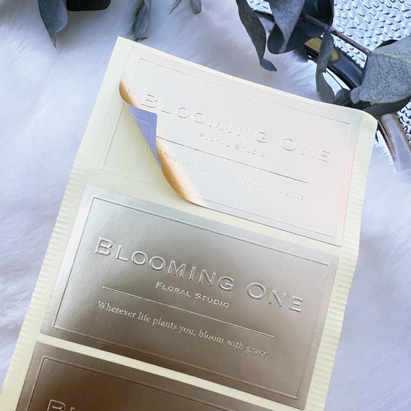 Custom Raised Foil Stickers - Etsy UK