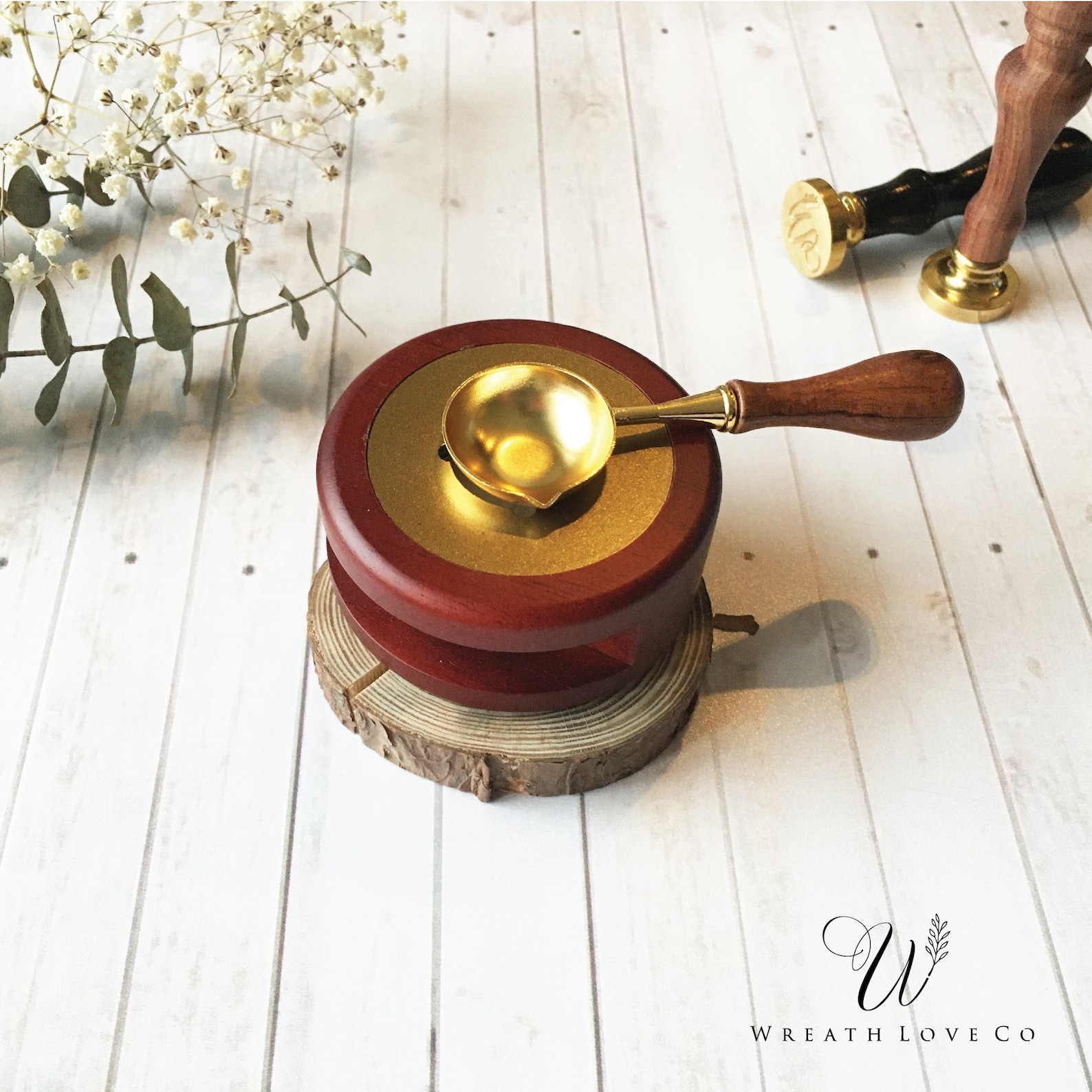Wax Sealing Tools - Wax Sealing Stove - Brass Wax Spoon - Candle Holder ...