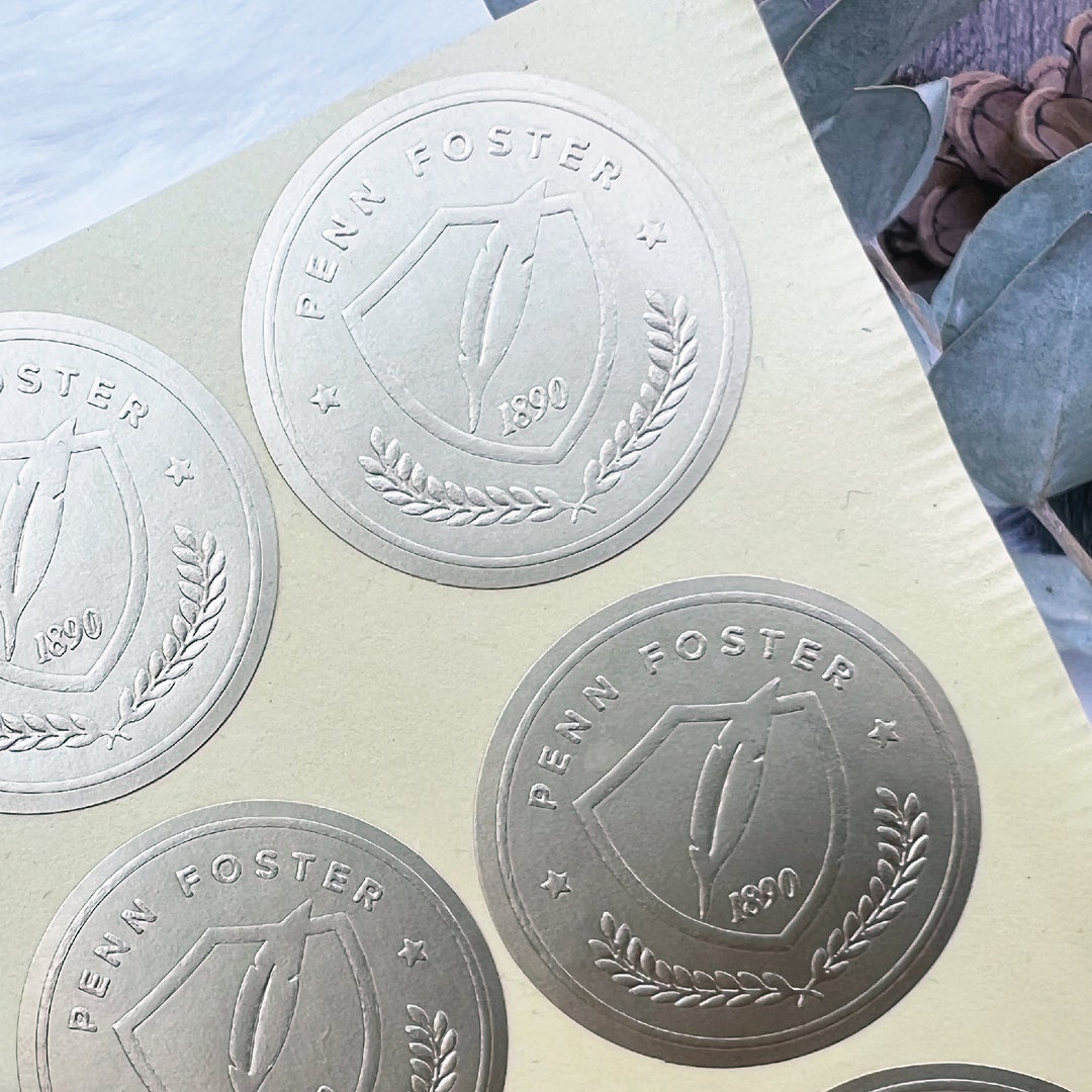 6cm_custom Made Gold/silver Embossed Raised Sticker/label, Embossing ...