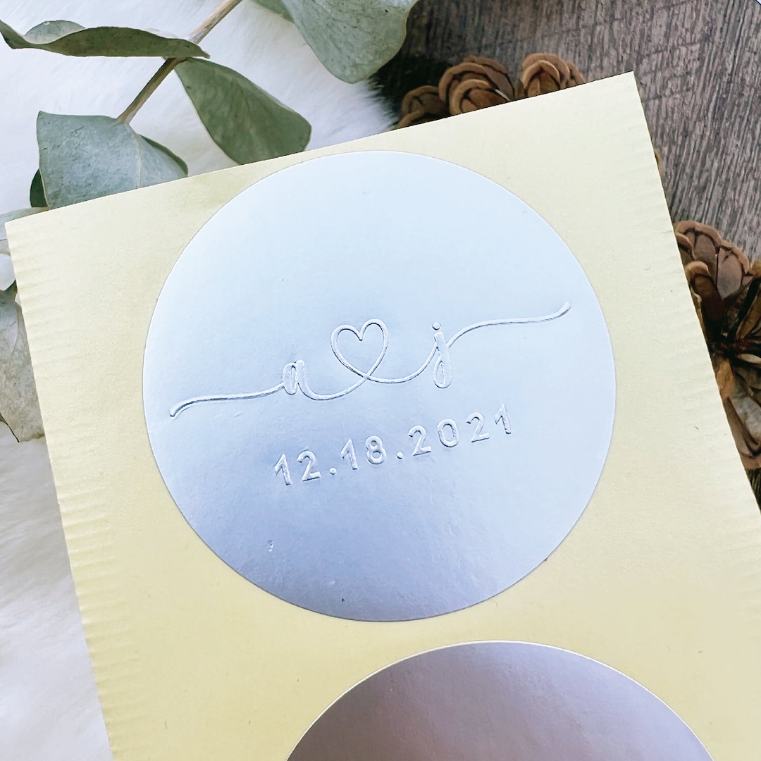 9cm_custom Made Gold/silver Embossed Raised Sticker/label, Embossing ...