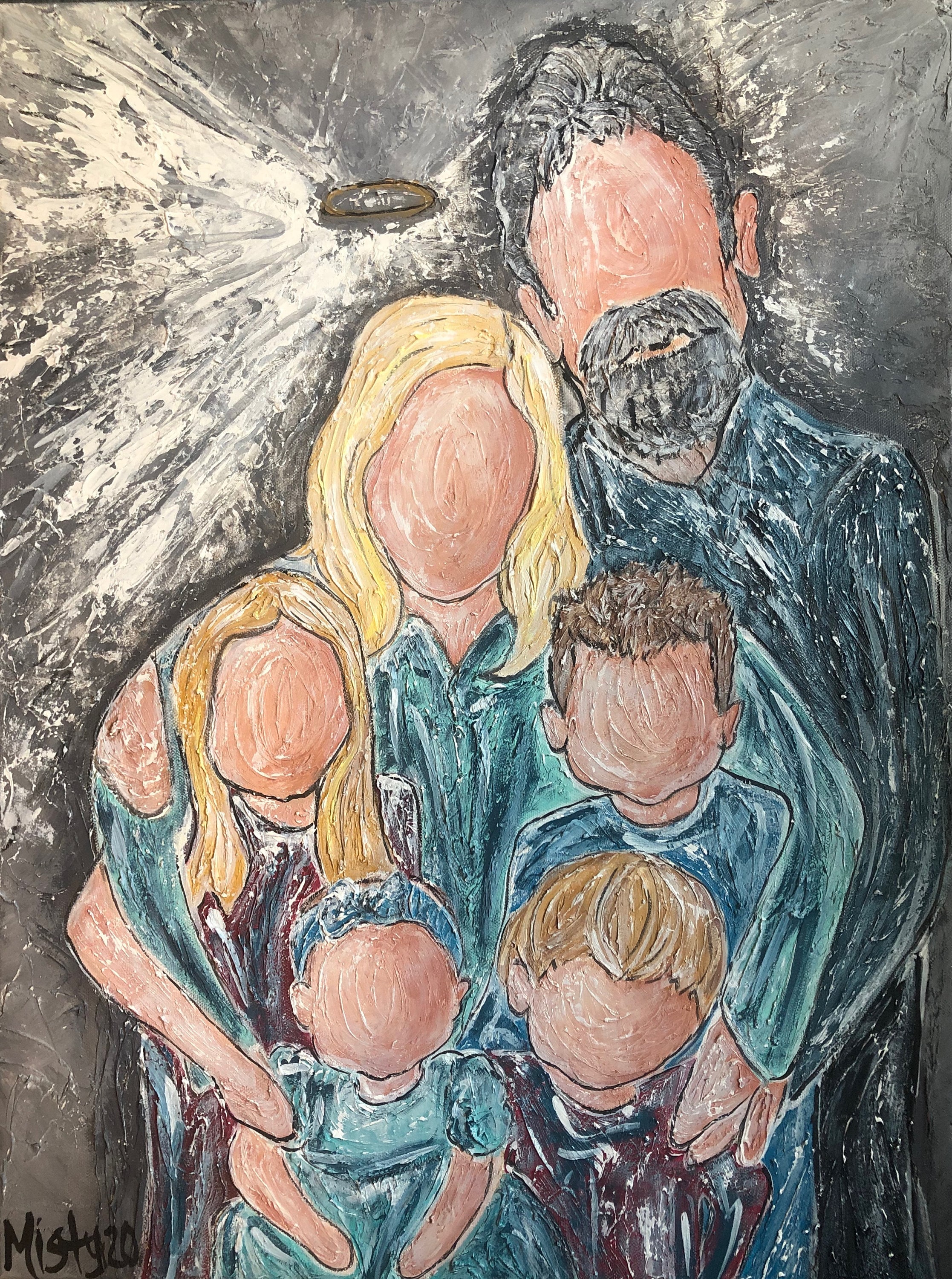 Abstract Family Portraits | Etsy