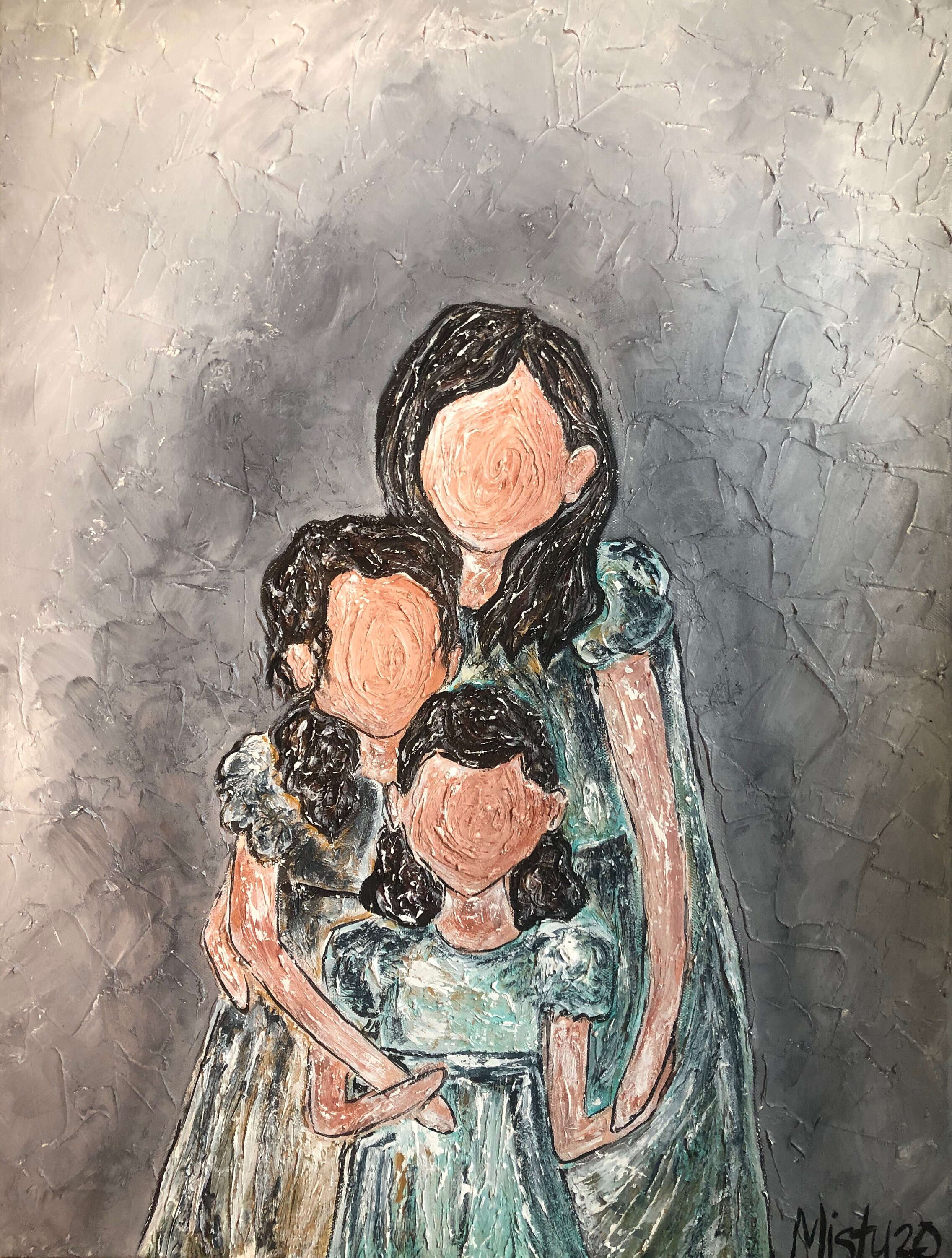 Abstract Family Portraits | Etsy