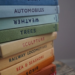 Observers Books | Vintage | Colourful | Display | Shelf Decor | Rainbow ...